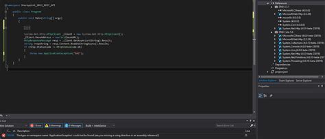 C Applicationexception Could Not Be Found Stack Overflow