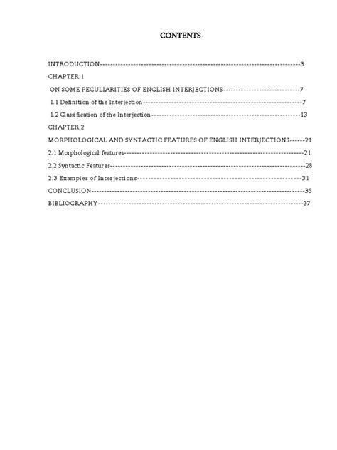 morphological and syntactic features of interjections in modern pdf
