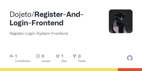 Github Dojeto Register And Login Frontend Register Login System Frontend
