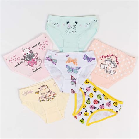 Комплект Трусиків 6шт для Дівчинки Z30012 Демі купити оптом в роздріб