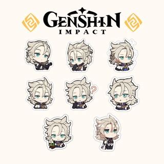 Genshin Impact Albedo Emoji Sticker Set Pcs Shopee Philippines