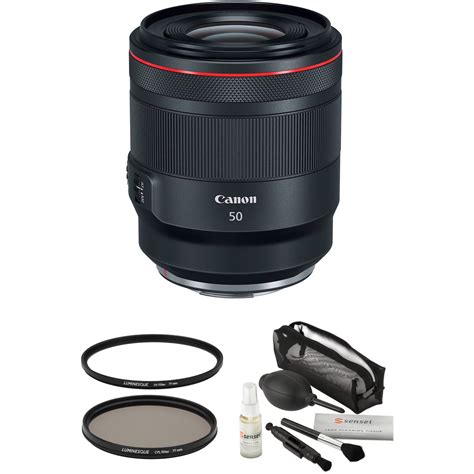 Canon RF 50mm f/1.2L USM Lens with Filter Kit B&H Photo Video
