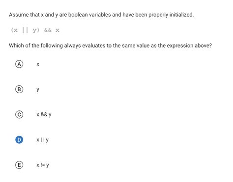Solved Assume That X And Y Are Boolean Variables And Have