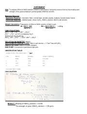 Guide to Conducting Titrations for M/20 Solutions | Course Hero