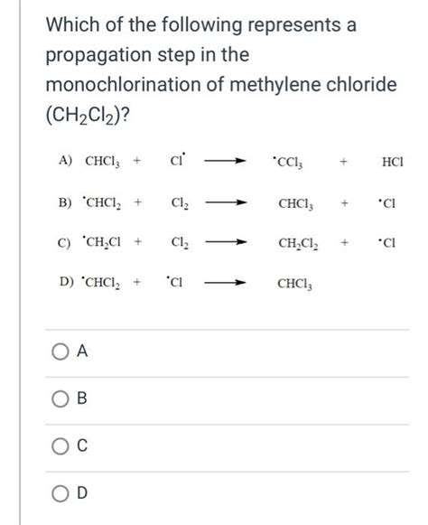 Solved Which Of The Following Represents A Propagation Step