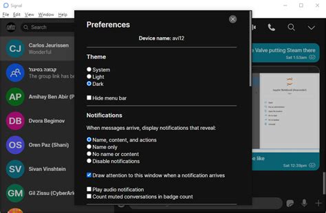 Wrongly Behaving Dark Mode Issue Signalapp Signal Desktop GitHub