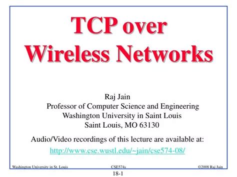 ppt tcp over wireless networks powerpoint presentation free download