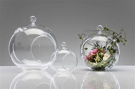 Ваза стеклянная Шар подвесная Купить с доставкой в интернет магазине Cashpo Design по