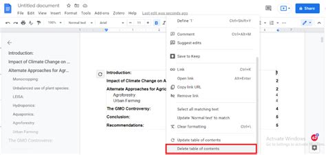 Use Table Of Contents Google Docs Function A Z Easy Guide