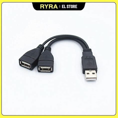 Ryra 1pc Usb 30 A 1 Male To 2 Dual Usb Female Data Hub Power Adapter Y