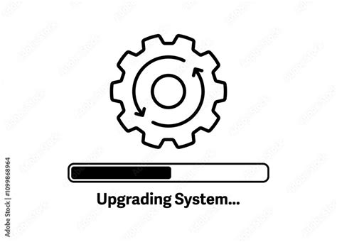 System Software Update And Upgrade Concept Installation Process Screen