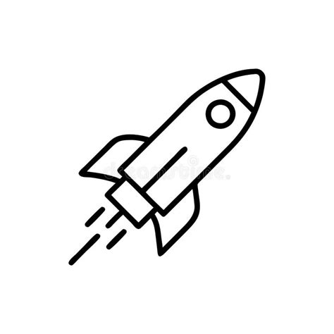Dynamic Rocket For Space Exploration Stock Vector Illustration Of