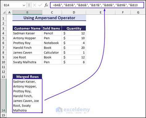 How To Merge Rows Without Losing Data In Excel Easy Ways