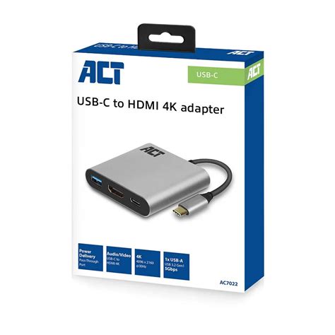 Usb C To Hdmi Multiport Adapter K Usb Hub Pd Pass Through Opencircuit