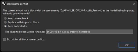 is there a way to override block name conflict dialog rhino mcneel forum