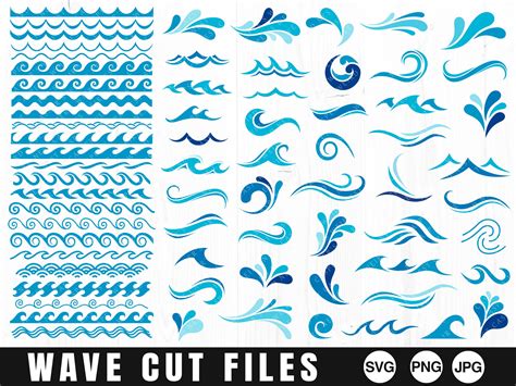 Download Free Printable Ocean Wave Template For Creative Projects