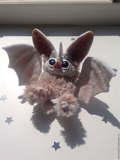 Летучая мышка. Белая летучая мышь. Бэтти. | Soft sculpture dolls, Cute ...