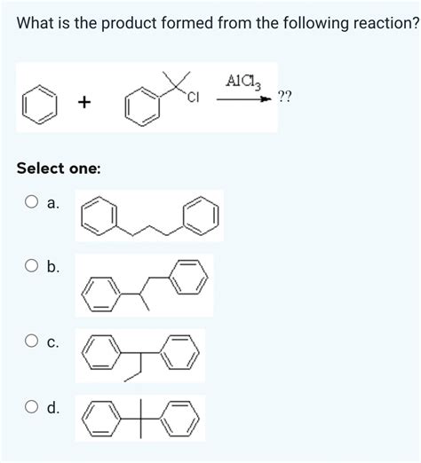 What is the product formed from the following | Chegg.com