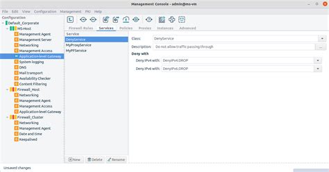 643 Procedure Creating A New Denyservice Proxedo Network Security Suite 2 Administrator