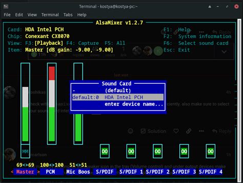 headphone jack doesn t work soundcard hda intel pch sound manjaro