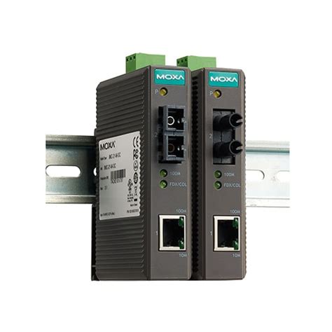 MOXA IMC 21 M SC Ethernet To Fiber Converter ManuAuto