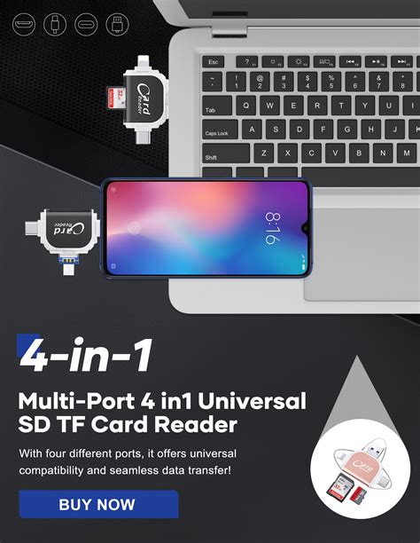 Multi Port 4 In1 Universal Sd Tf Card Reader Luckinwish