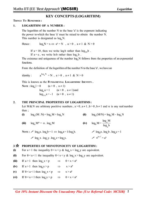 SOLUTION Logarithm Sheet 1 Studypool