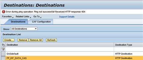 Solved Cannot Ping Destination Fpicfdata Portal Ads Sap Community