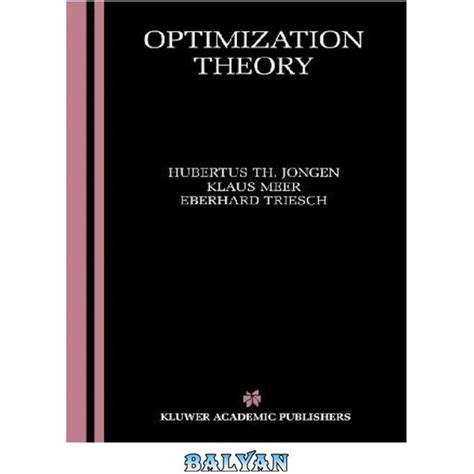 خرید و قیمت دانلود کتاب Optimization Theory ترب