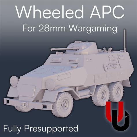 3d File Wheeled Apc 28mm W Weapon Options 🔫 ・model To Download And