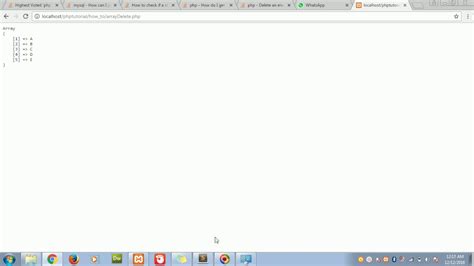 Php How To Delete A Element From An Array Youtube