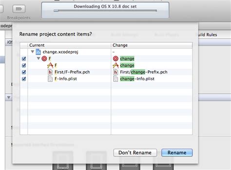 Iphone Xcode Target Name Blank Cannot Change Stack Overflow
