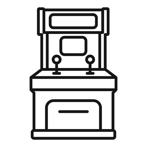 Retro Arcade Game Machine Offering Entertainment Using Joysticks And Buttons 51061727 Vector Art