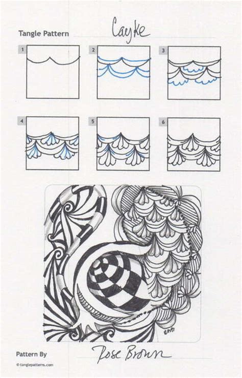 How To Draw CAYKE TanglePatterns Com