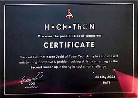 Karan Joshi On Linkedin Hackathon Innovation Teamwork