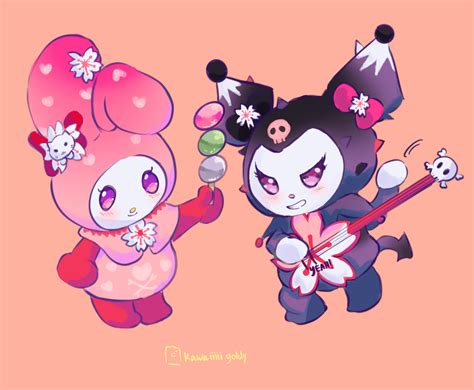 Kuromi And My Melody Fanart R Sanrio