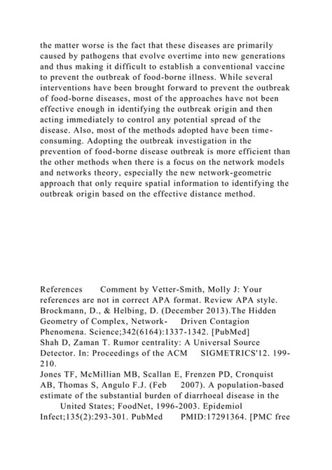 Outbreak Investigation Docx