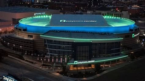 Paycom Center Capacity Oklahoma City Thunder Okc