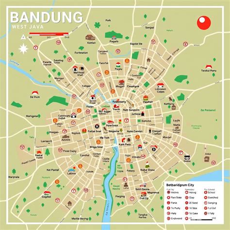 Explore Bandung City Your Detailed Map Guide