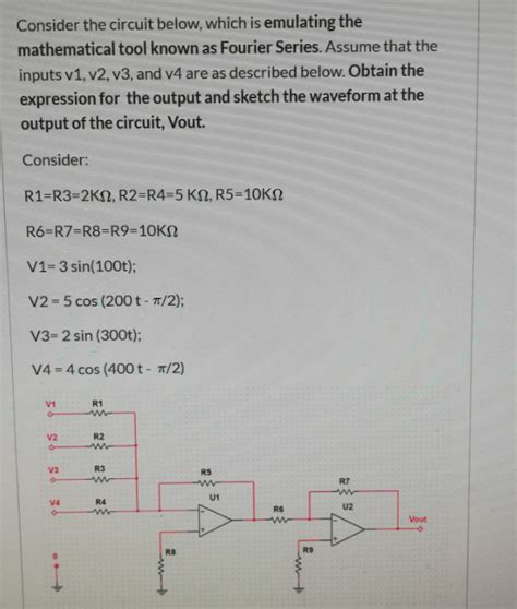 solved consider the circuit below which is emulating the