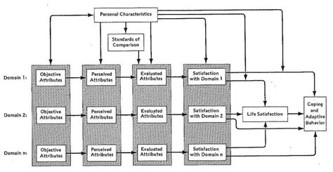 Model Showing The Relationship Between Domain Satisfaction And Life
