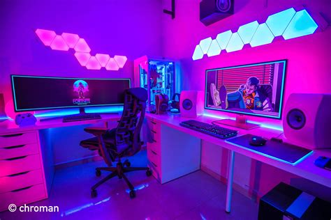 Pc Gaming Setup Wallpapers Wallpaper Cave