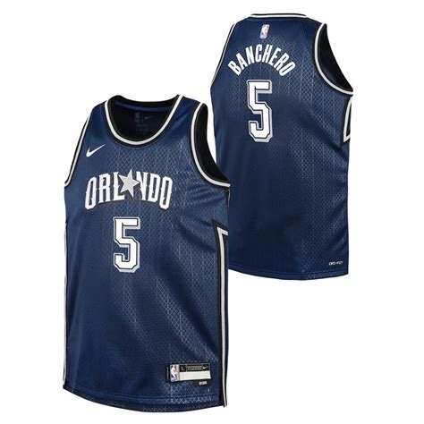 Баскетбольная джерси 2023 24 Orlando Magic Paolo Banchero 5 Youth