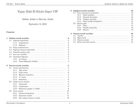 Super Cheatsheet Artificial Intelligencepdf