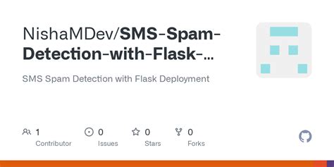 github nishamdev sms spam detection with flask deployment sms spam