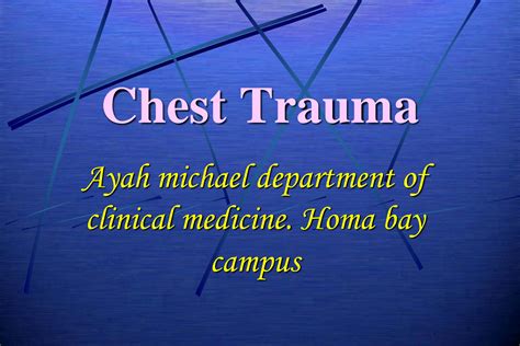 Solution Chest Trauma In Pneumothorax 1 Studypool
