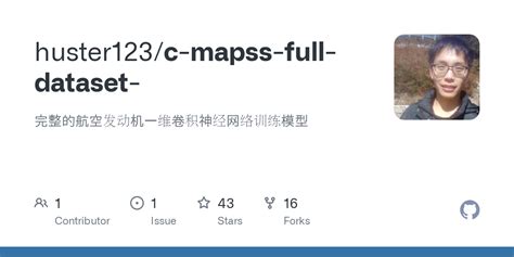 GitHub huster123 c mapss full dataset 完整的航空发动机一维卷积神经网络训练模型