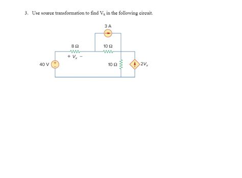 Solved Use Source Transformation To Find V In The Chegg
