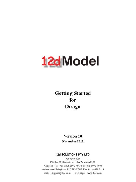 12d Model Getting Started For Design And Road Design Pdf Search