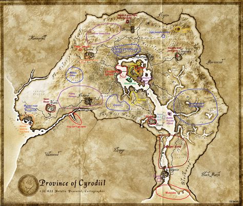 I Drew Key Points Of The Map By Memory R Oblivion